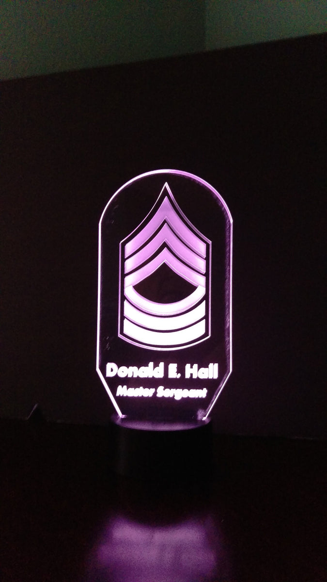Awesome 'USA Army Enlisted Ranks" LED Lamps - Free Shipping! – Beam of ...
